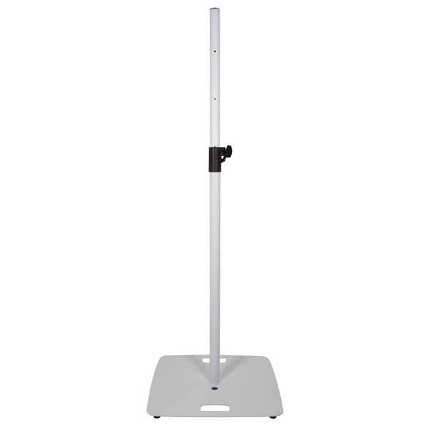 Qtx Speaker Stand With Square Base White Getinthemix